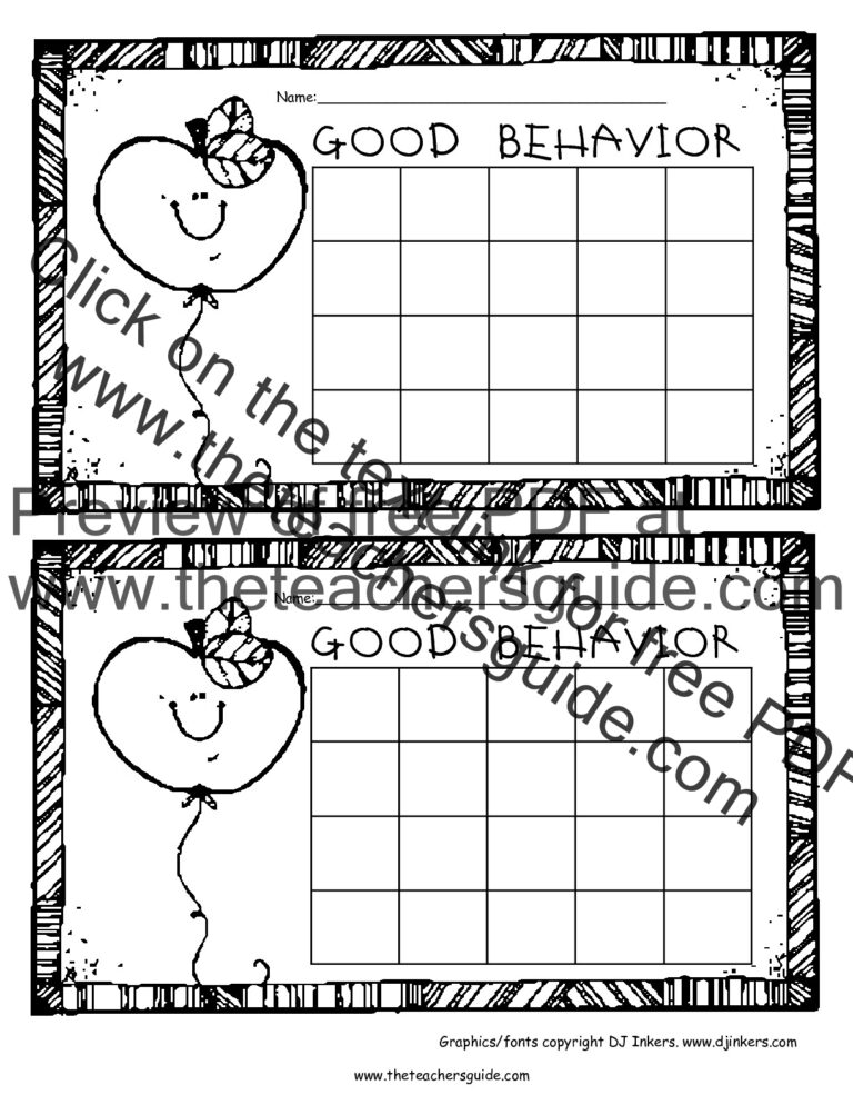 Free Printable Behavior Incentive Charts - PrintableBehaviorChart.com Free Printable Behavior Incentive Charts - PrintableBehaviorChart.com